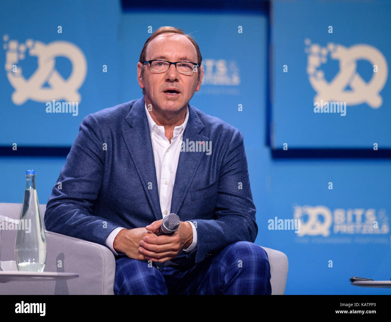Munich, Germany. 24th Sep, 2017. US actor Kevin Spacey speaking at the ...
