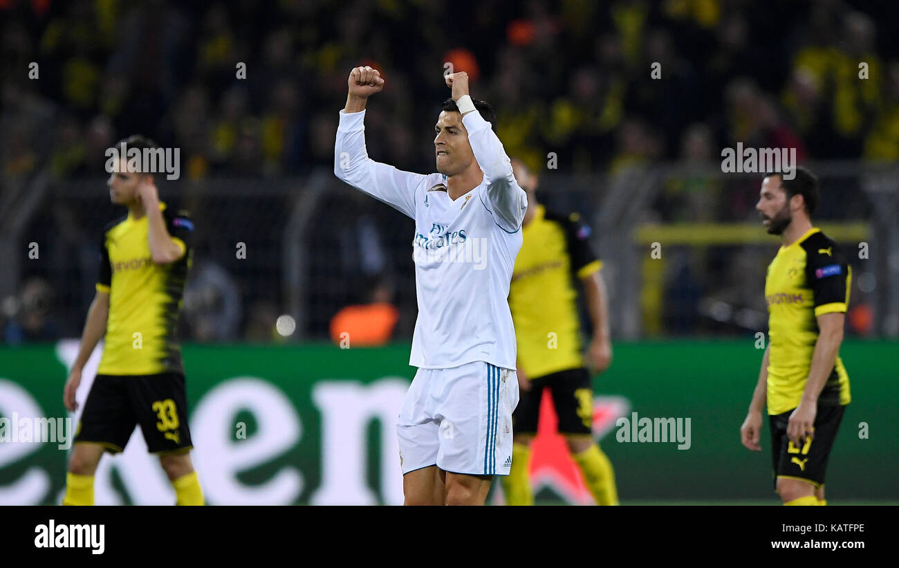 Dortmund, Deutschland. 26th Sep, 2017. goalschuetze Christiano Ronaldo ...