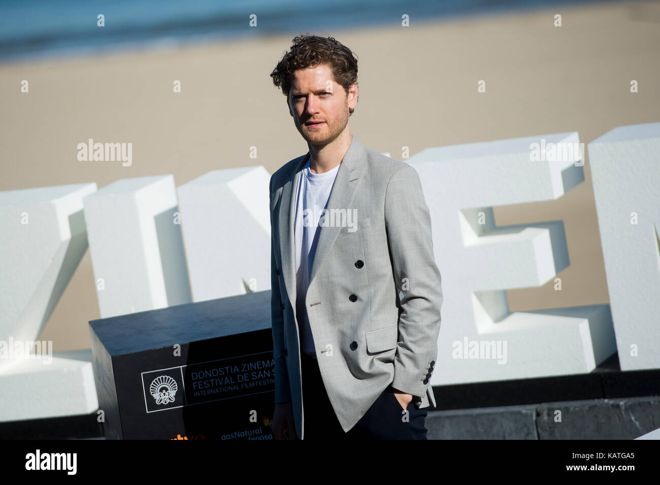 San Sebastian, Spain. 27th Sep, 2017. Actor Kyle Soller at the ...