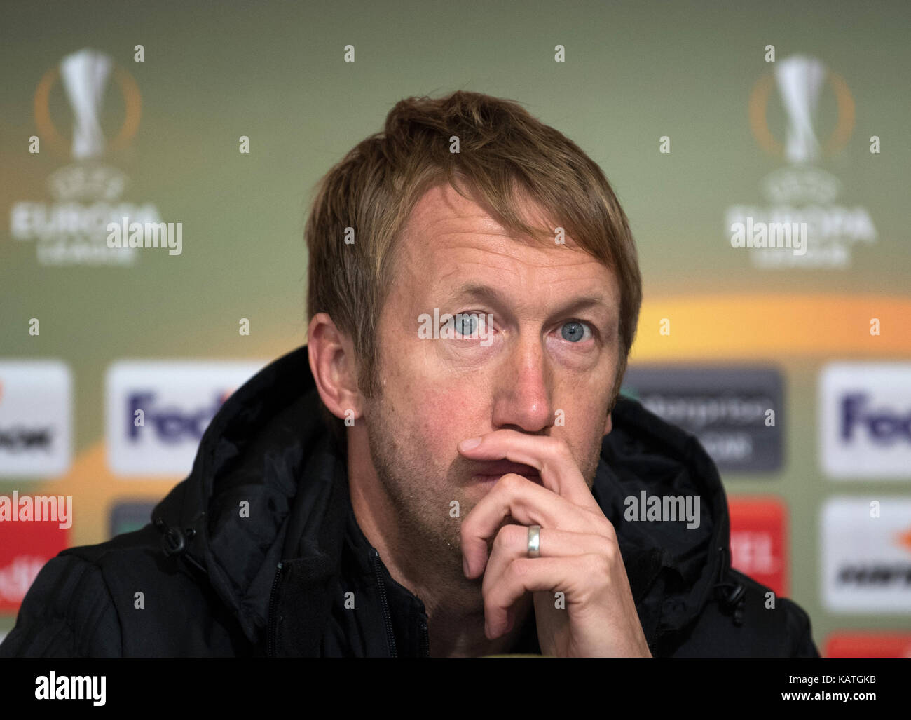 Oestersund, Sweden. 27th Sep, 2017. Oestersund's coach Graham Potter ...