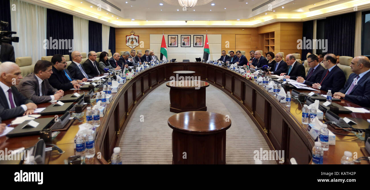 Amman, Amman, Jordan. 27th Sep, 2017. Palestinian Prime Minister Rami ...