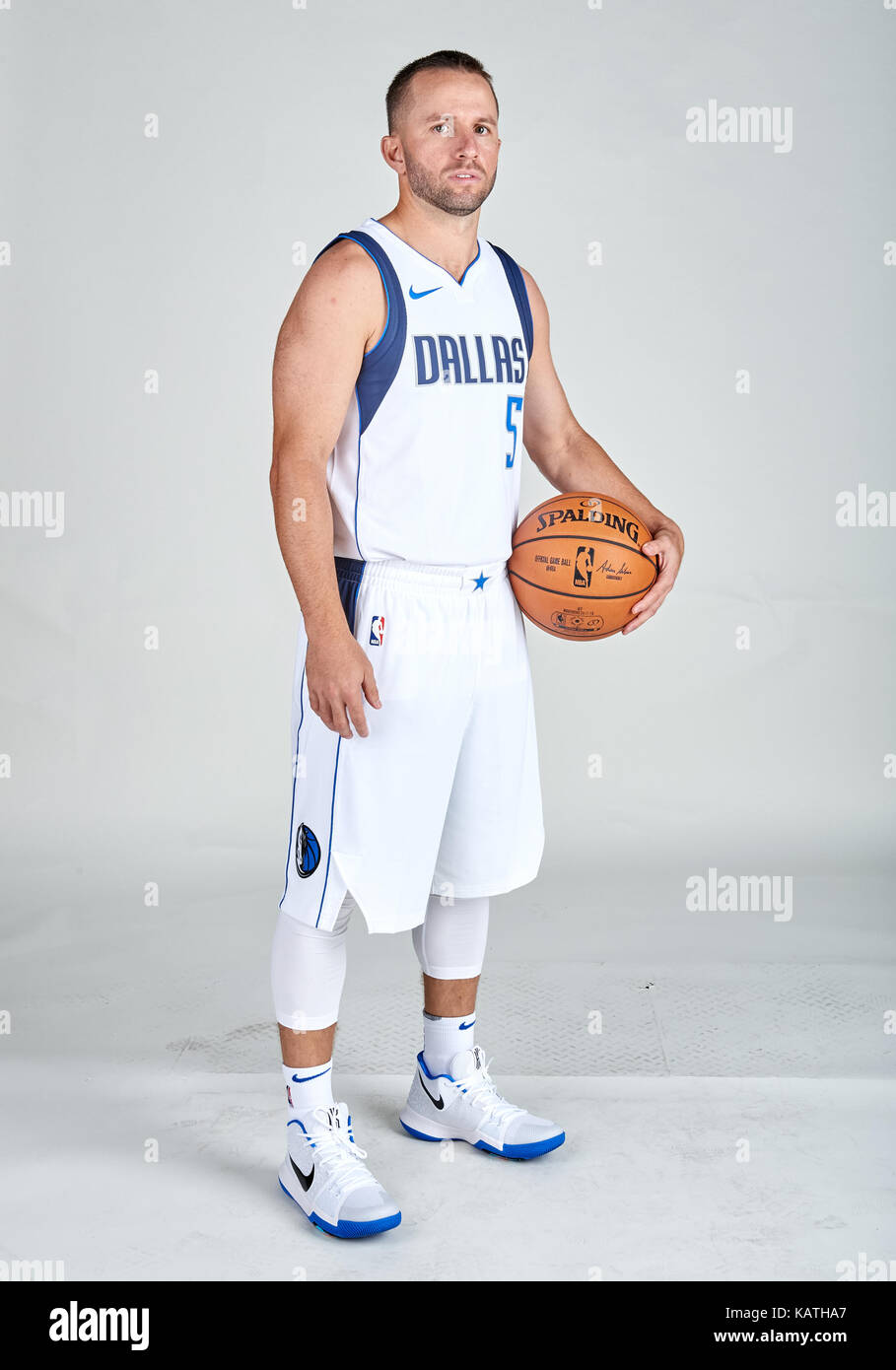 Sept 25, 2017: Dallas Mavericks guard J.J. Barea #5 poses during the ...