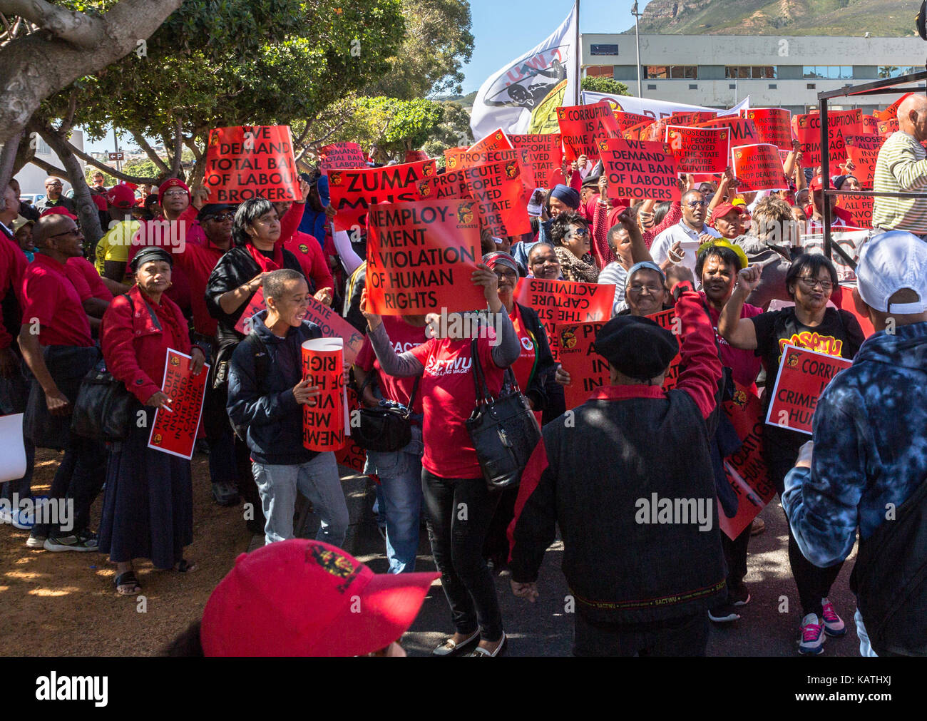 Cosatu protest south africa hi-res stock photography and images - Alamy