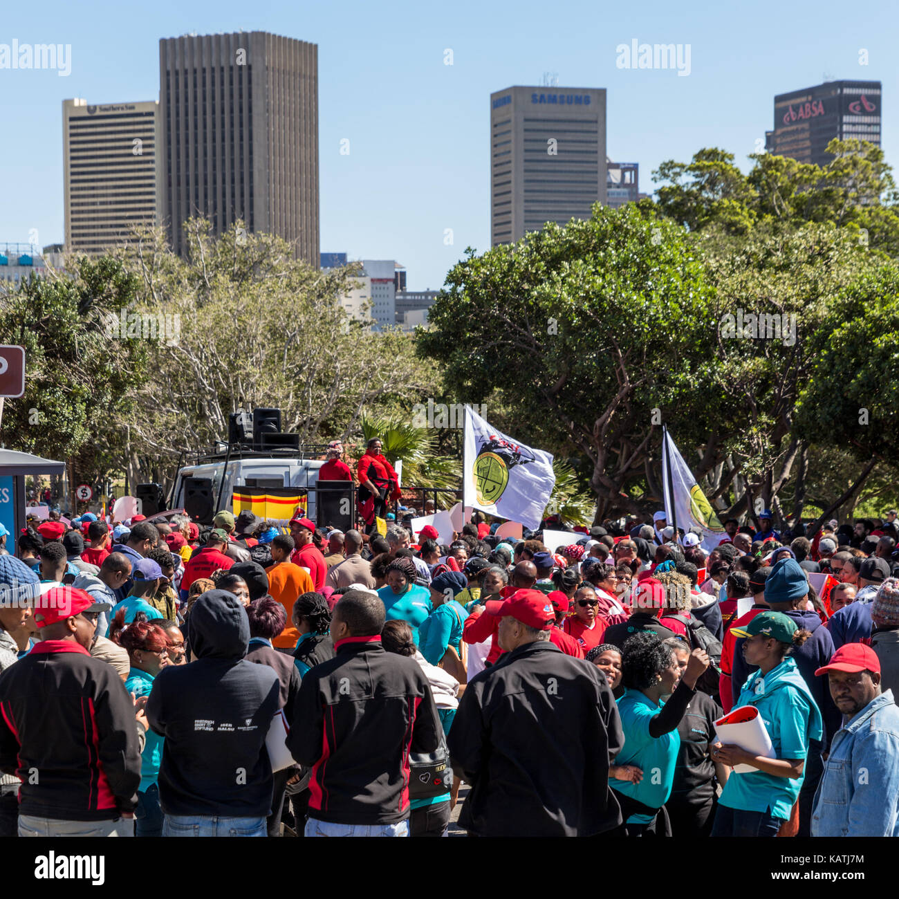 Cape Town, South Africa. 27th Sep, 2017. Cosatu (Confederation of South ...