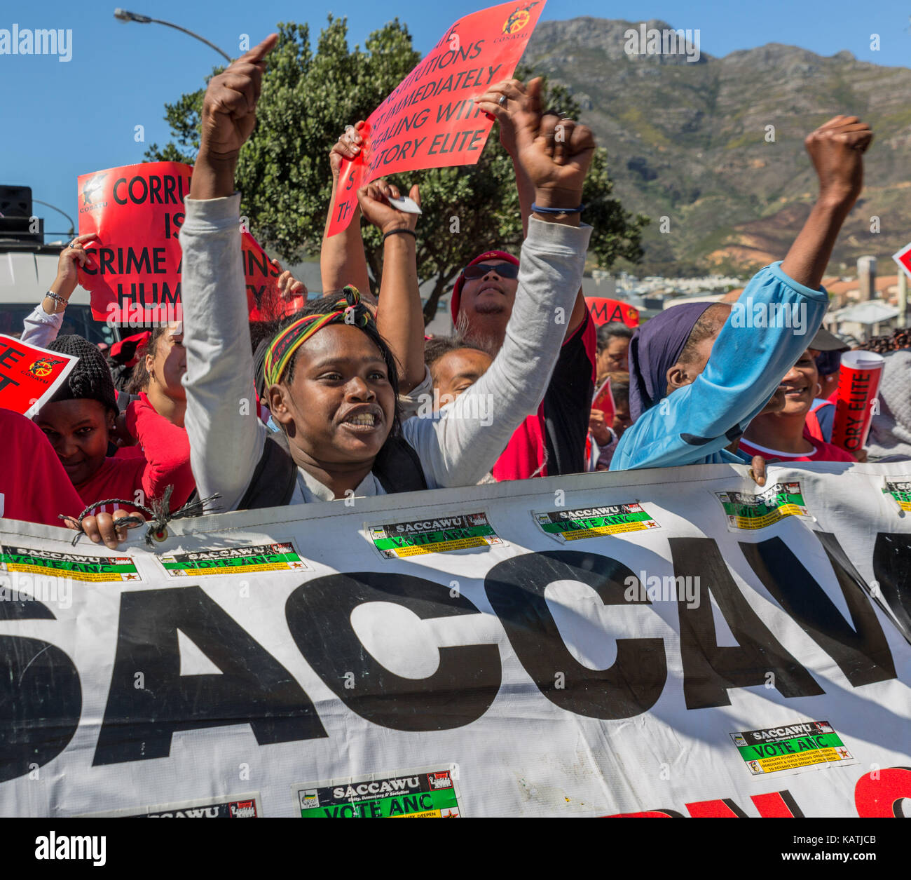 Cape Town, South Africa. 27th Sep, 2017. Cosatu (Confederation of South ...