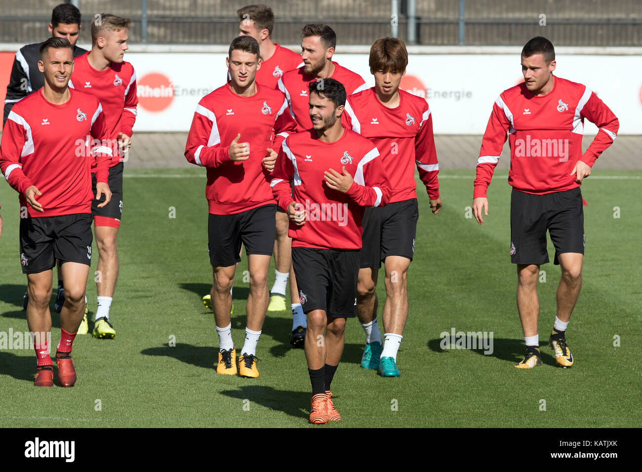 The Cologne team training at Geissbockheim in Cologne, Germany, 27 ...