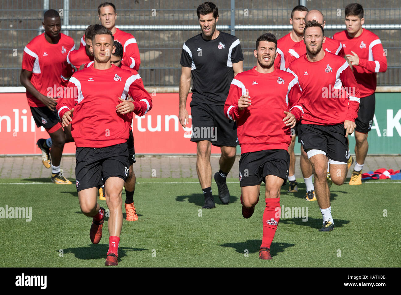 Cologne, Germany. 27th Sep, 2017. Cologne's Pawel Olkowski (front l-r ...
