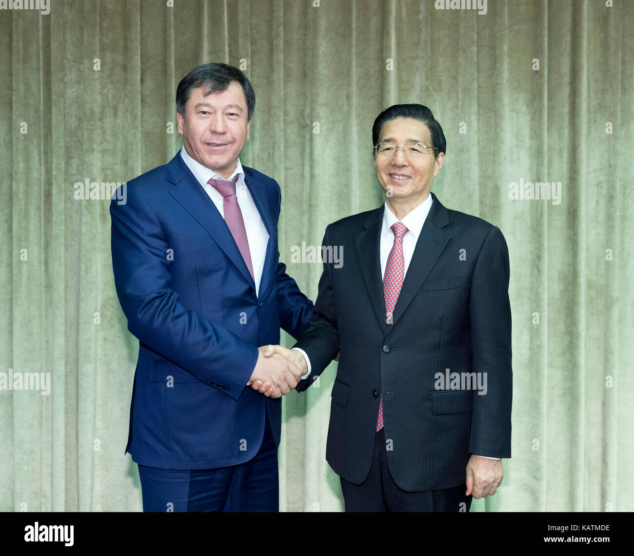 Beijing, China. 27th Sep, 2017. Chinese State Councilor and Minister of ...