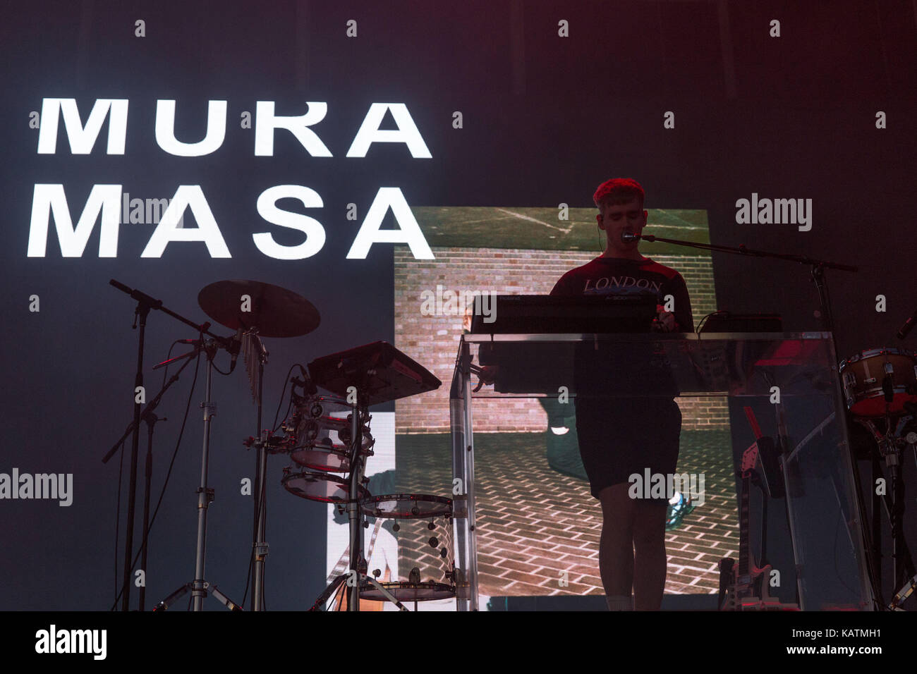 Las Vegas, Nevada, USA. 24th Sep, 2017. MURA MASA (ALEX CROSSAN) during ...