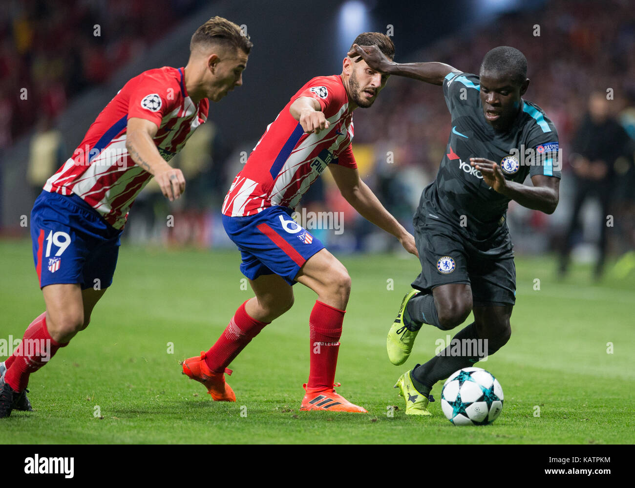 Madrid, Spain. 27th Sep, 2017. Chelsea´s midfielder N´Golo Kante during ...