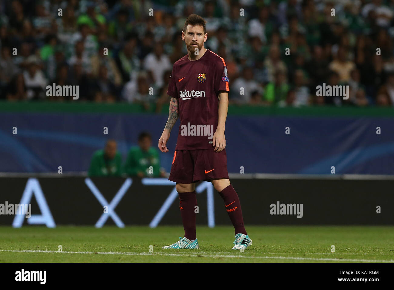 Lisbon, Portugal. 27th Sep, 2017. Barcelona«s forward Lionel Messi from ...