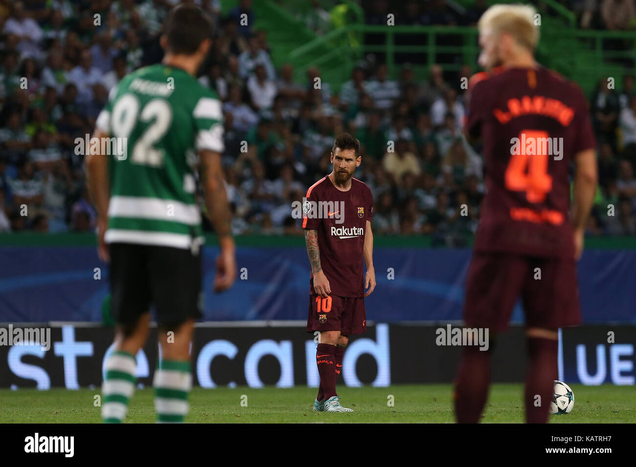 Lisbon, Portugal. 27th Sep, 2017. Barcelona«s forward Lionel Messi from ...