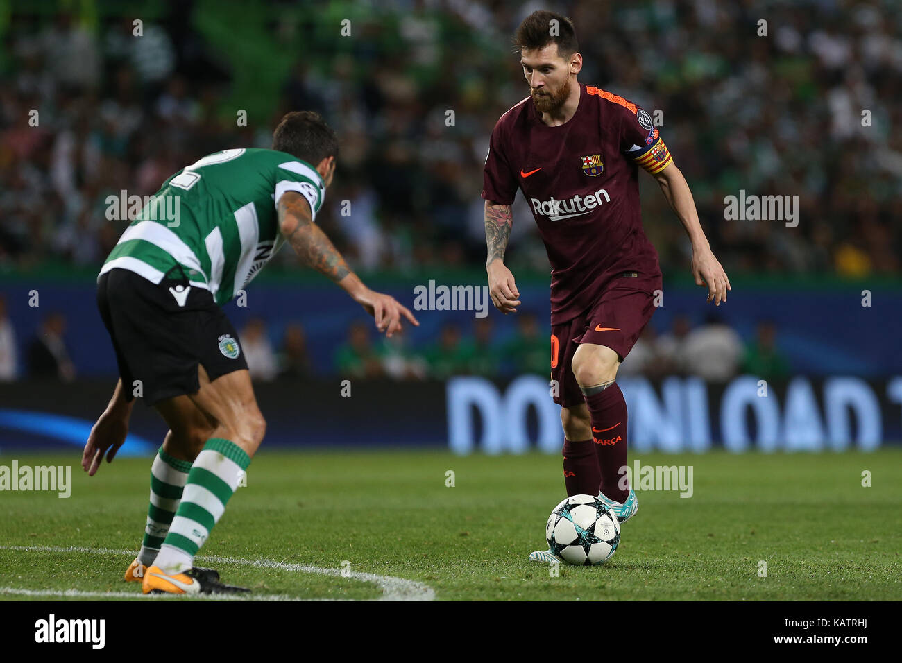 Lisbon, Portugal. 27th Sep, 2017. Barcelona«s forward Lionel Messi from ...