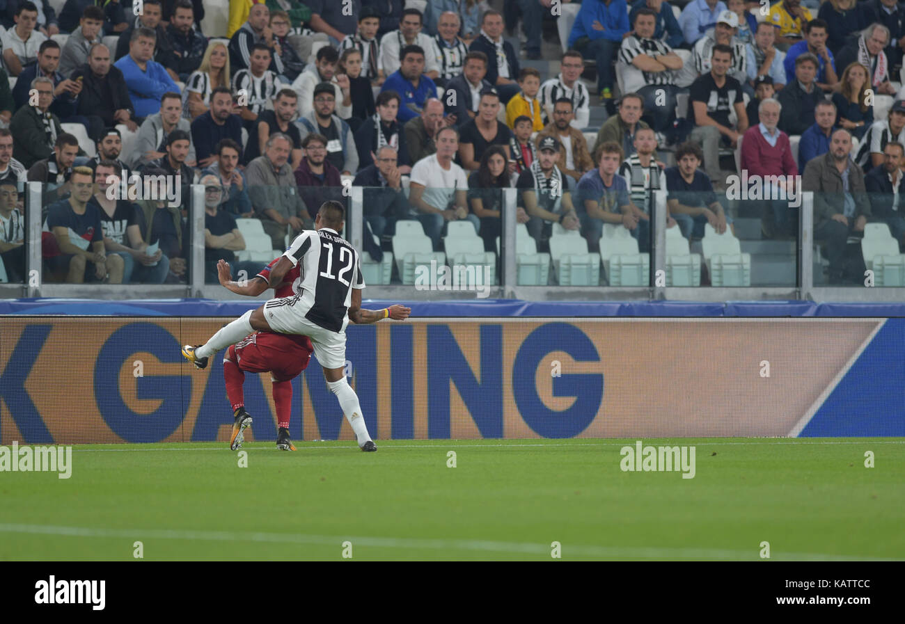Alex Sandro (Juventus FC) during the Champions League football match ...