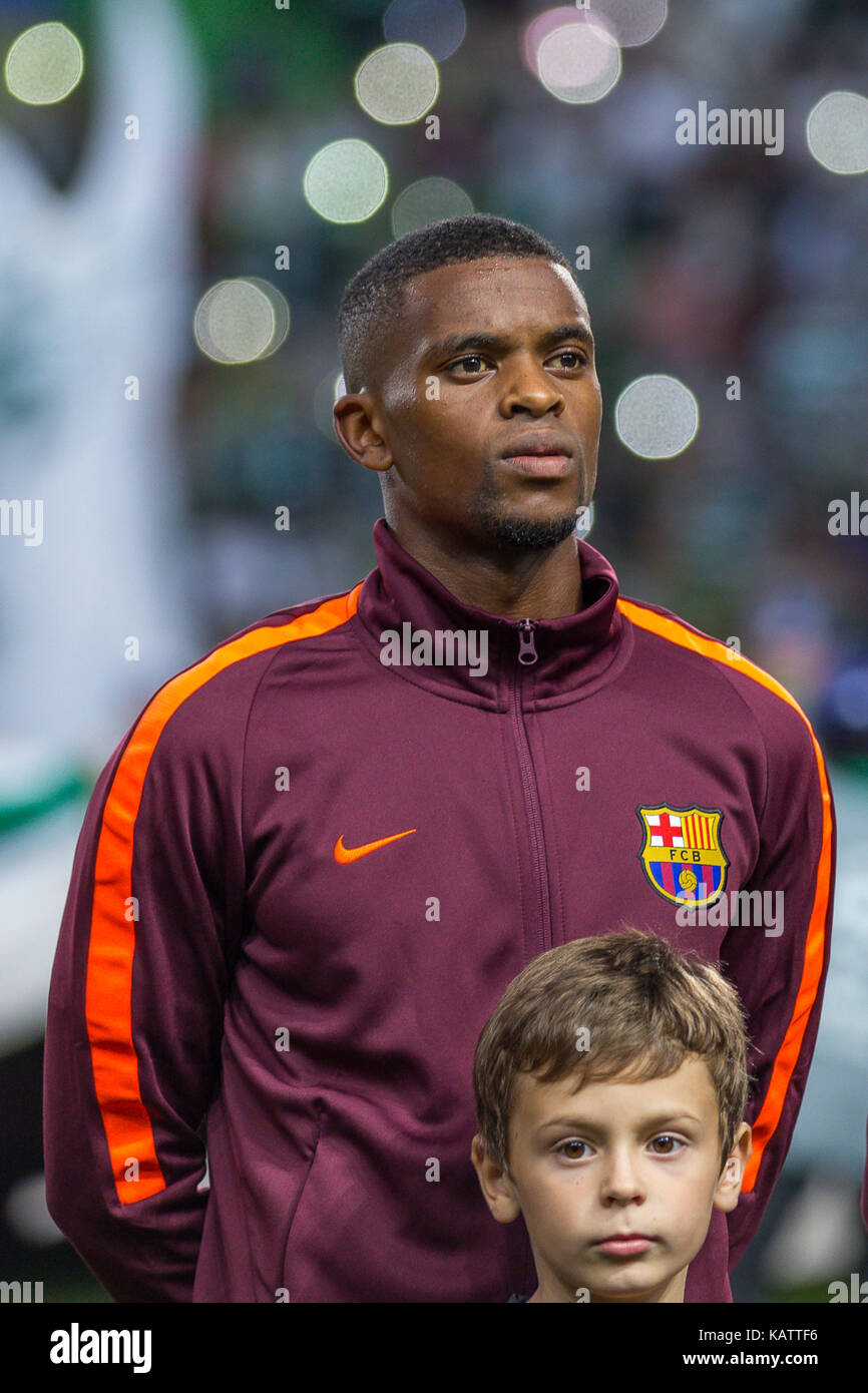 Lisbon, Portugal. 27th Sep, 2017. Barcelona's defender from Portugal ...