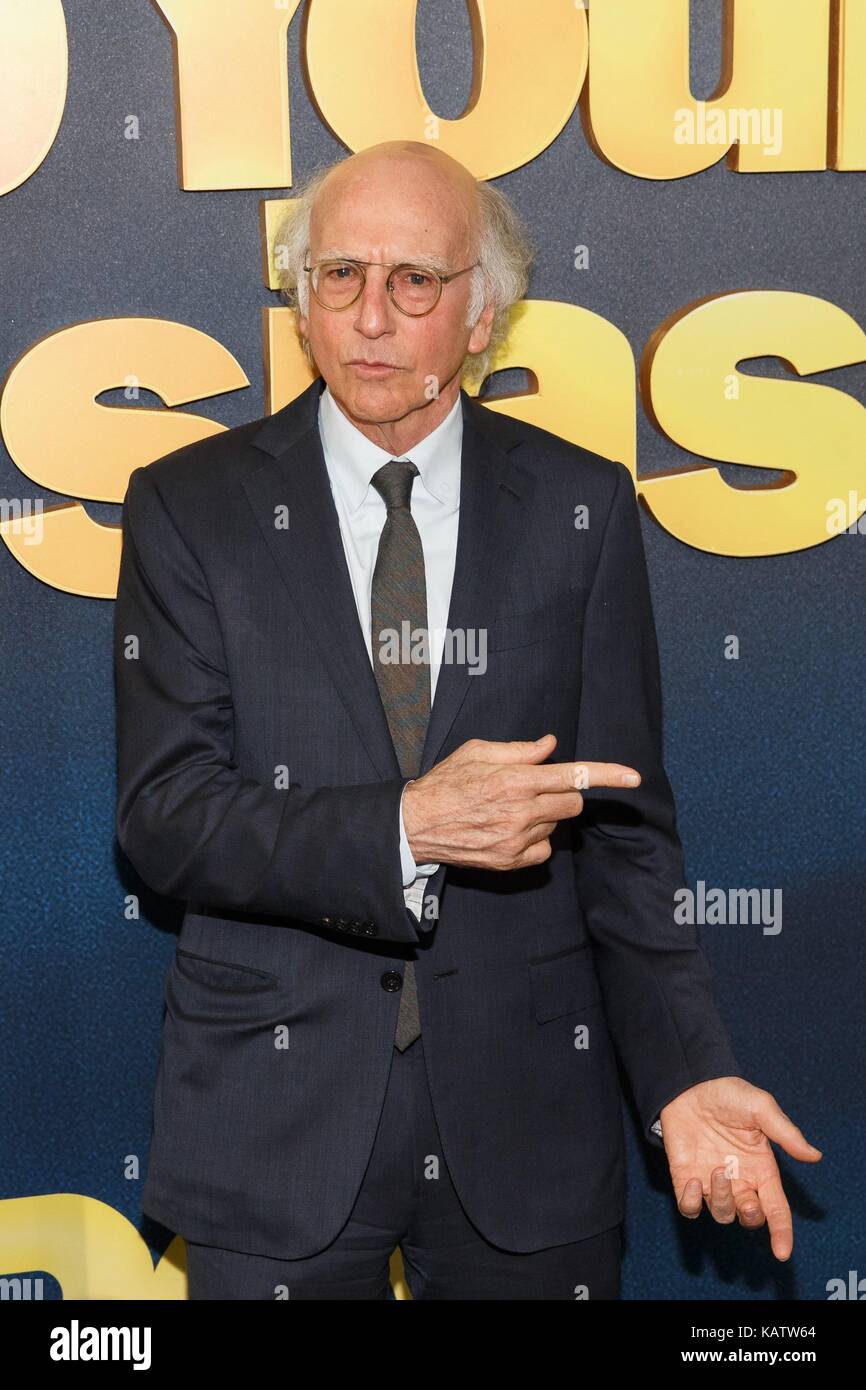 New York, NY, USA. 27th Sep, 2017. Larry David at arrivals for HBO's ...