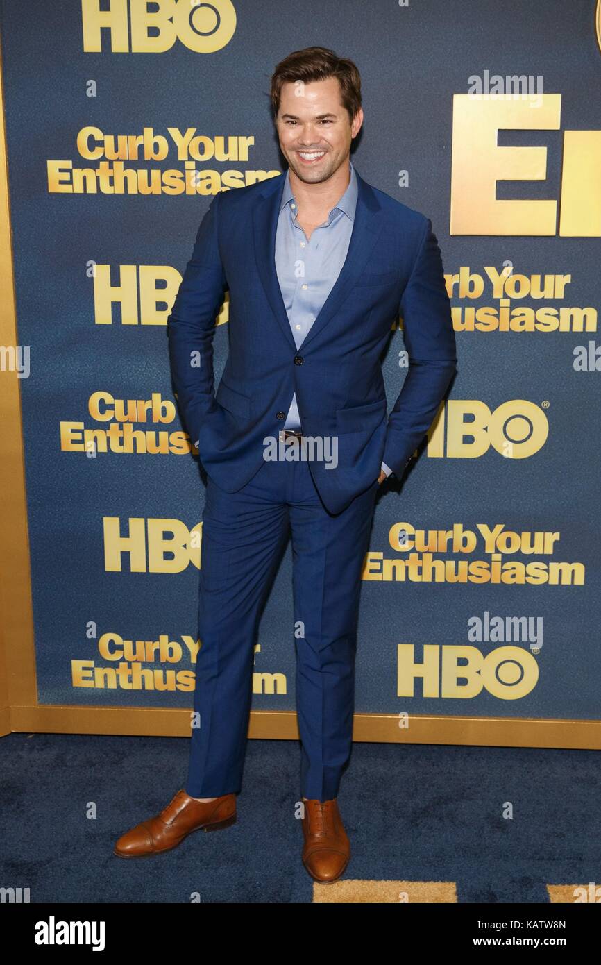 New York, NY, USA. 27th Sep, 2017. Andrew Rannells at arrivals for HBO ...