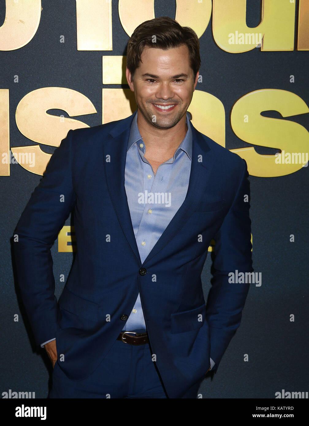 New York, New York, USA. 27th Sep, 2017. Actor ANDREW RANNELLS attends the New York premiere of ...