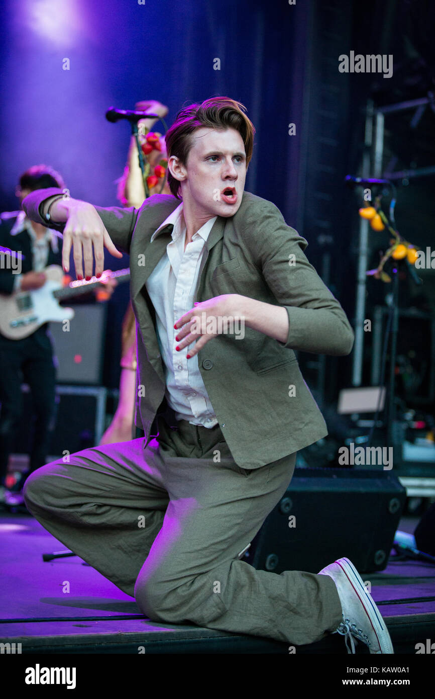 The American indie rock band Foxygen performs a live concert at ...