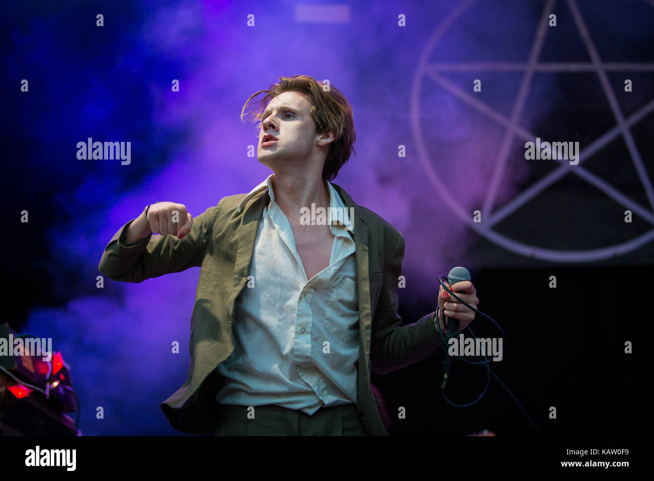 The American indie rock band Foxygen performs a live concert at ...