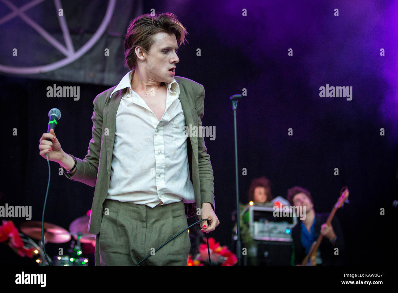 The American indie rock band Foxygen performs a live concert at ...