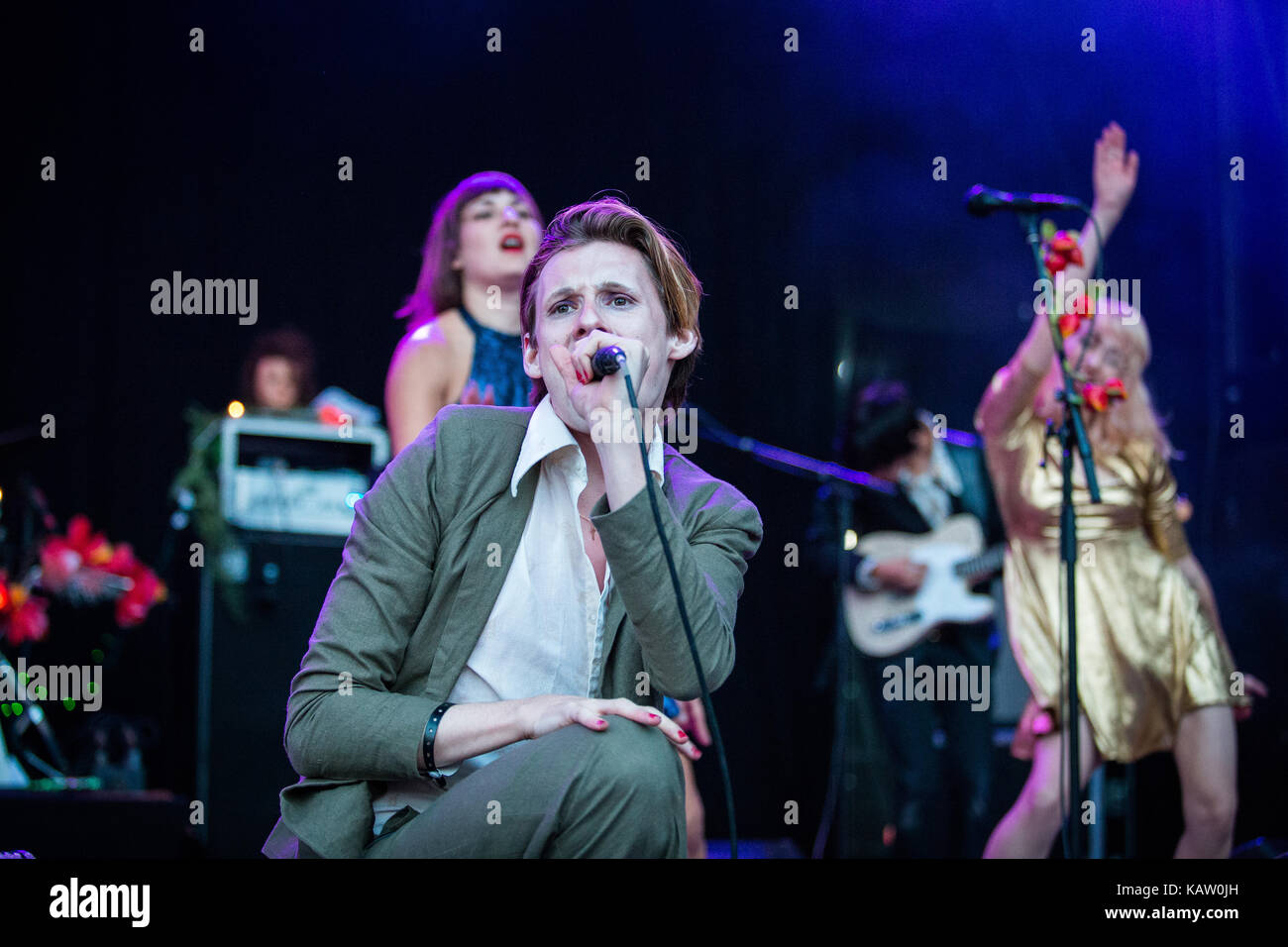 The American indie rock band Foxygen performs a live concert at ...