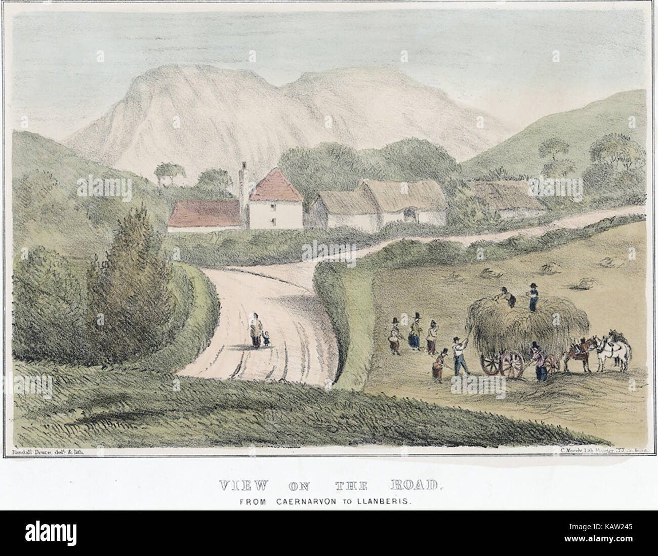 Map of llanberis hi-res stock photography and images - Alamy