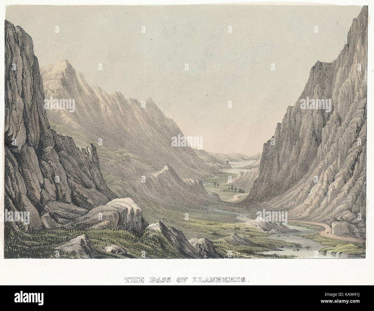 Map of llanberis hi-res stock photography and images - Alamy