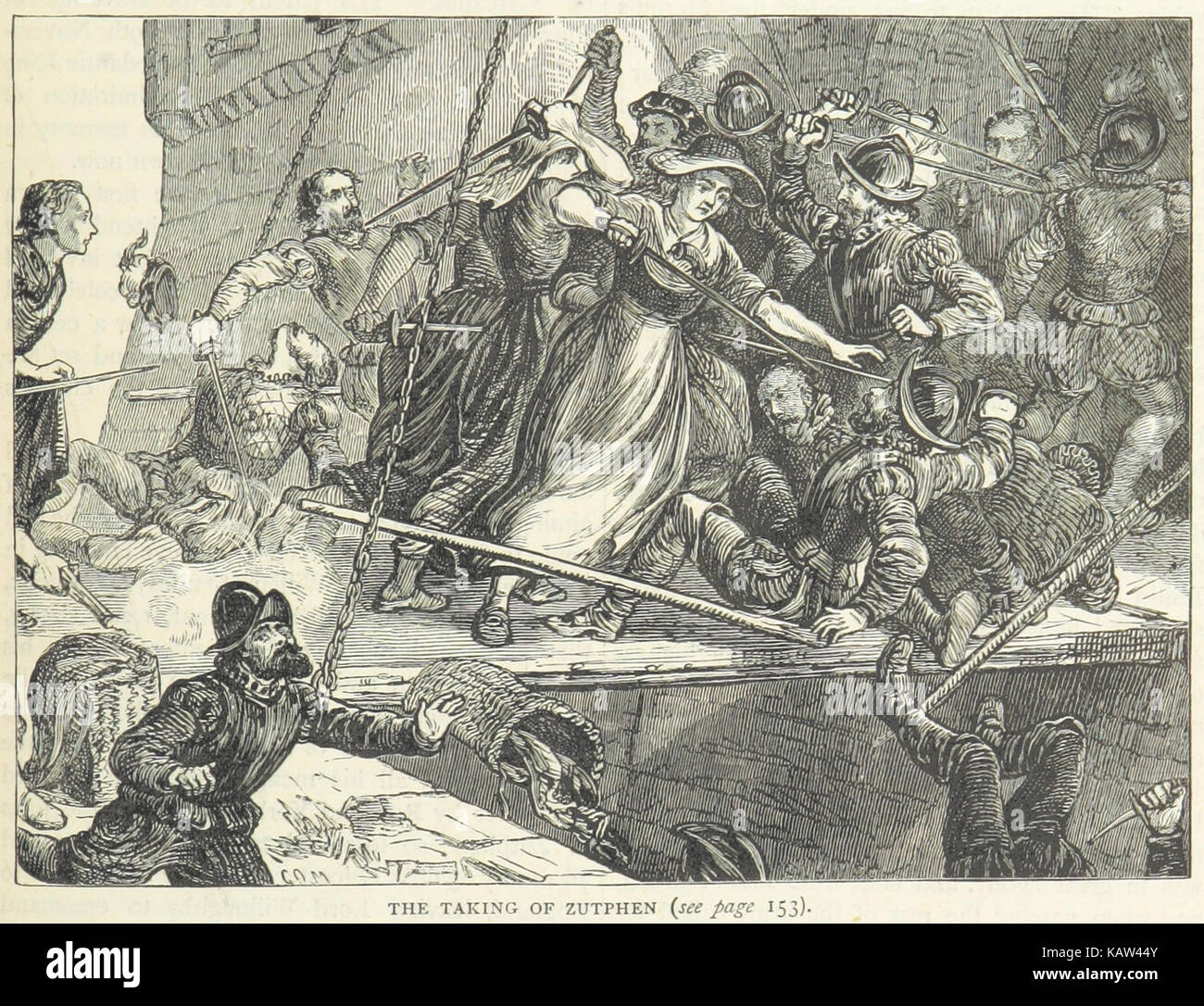 A historical reference to the Battle of Zutphen, fought in 1586 during ...