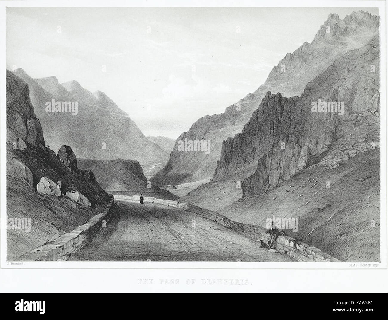 Map of llanberis hi-res stock photography and images - Alamy