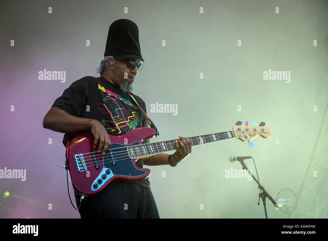 The American gypsy punk band Gogol Bordello performs a live concert at ...