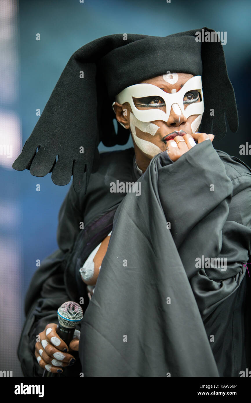 The Jamaican singer, songwriter, actress and model Grace Jones performs ...