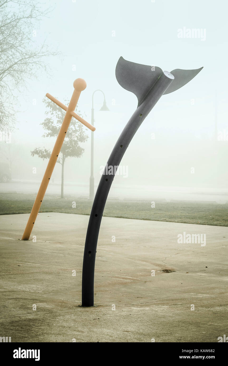 Kids' playground at Hamilton Beach community Stock Photo - Alamy