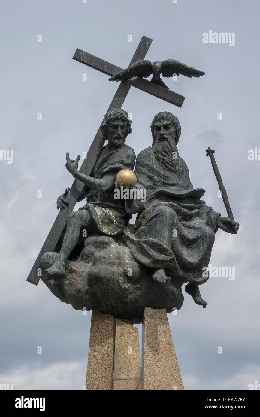 Hungary, Mohacs, Holy Trinity statue Stock Photo - Alamy