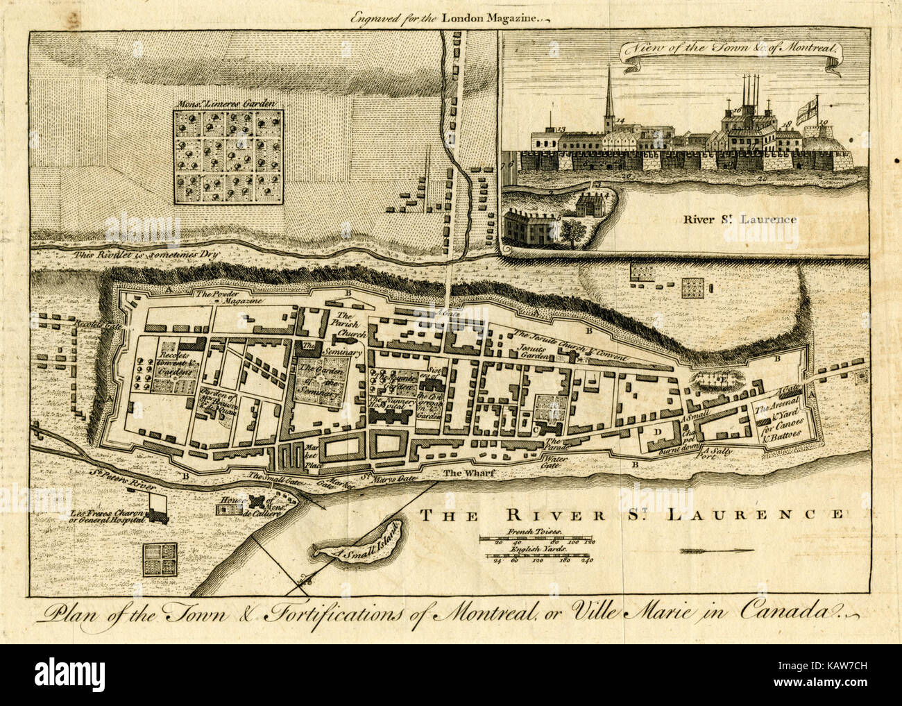 1760 london map hi-res stock photography and images - Alamy