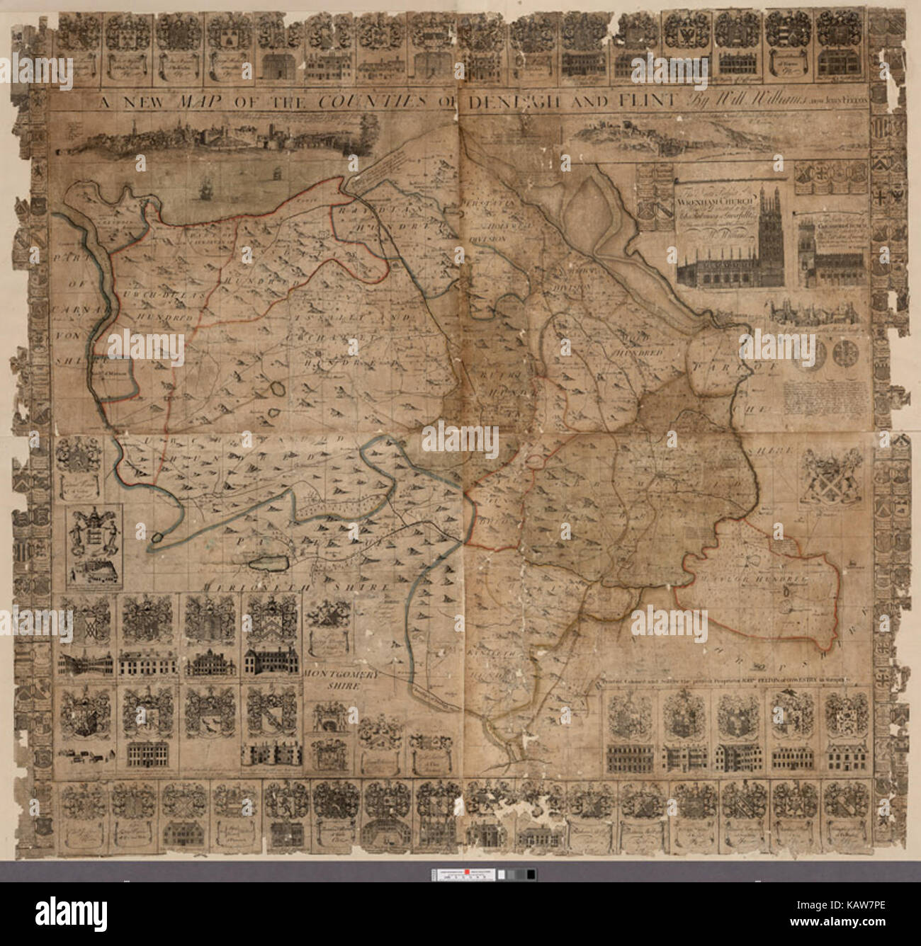 Denbigh map hi-res stock photography and images - Alamy