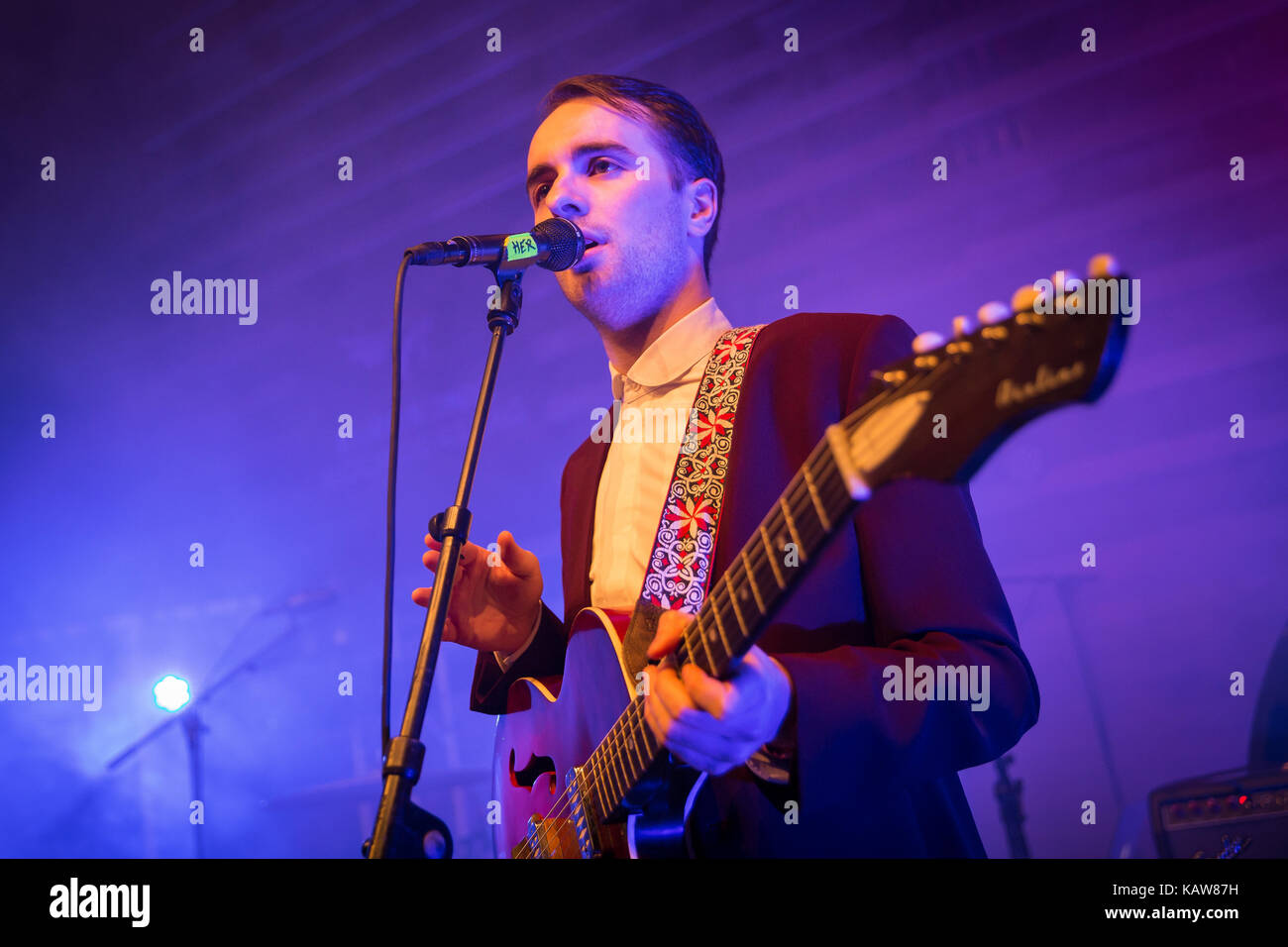 The French band HER performs a live concert at the Dutch showcase ...