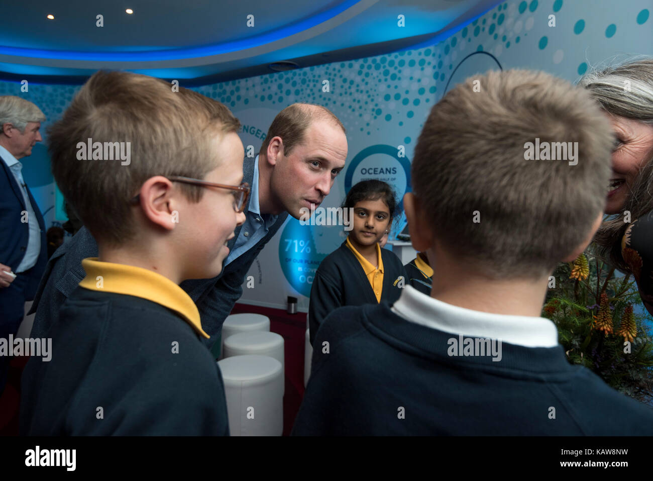 The Duke of Cambridge meeting pupils from the Lionel Road Primary ...
