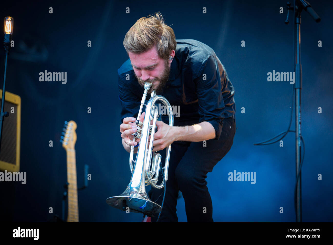 The Norwegian indie pop band Highasakite performs a live concert at the ...
