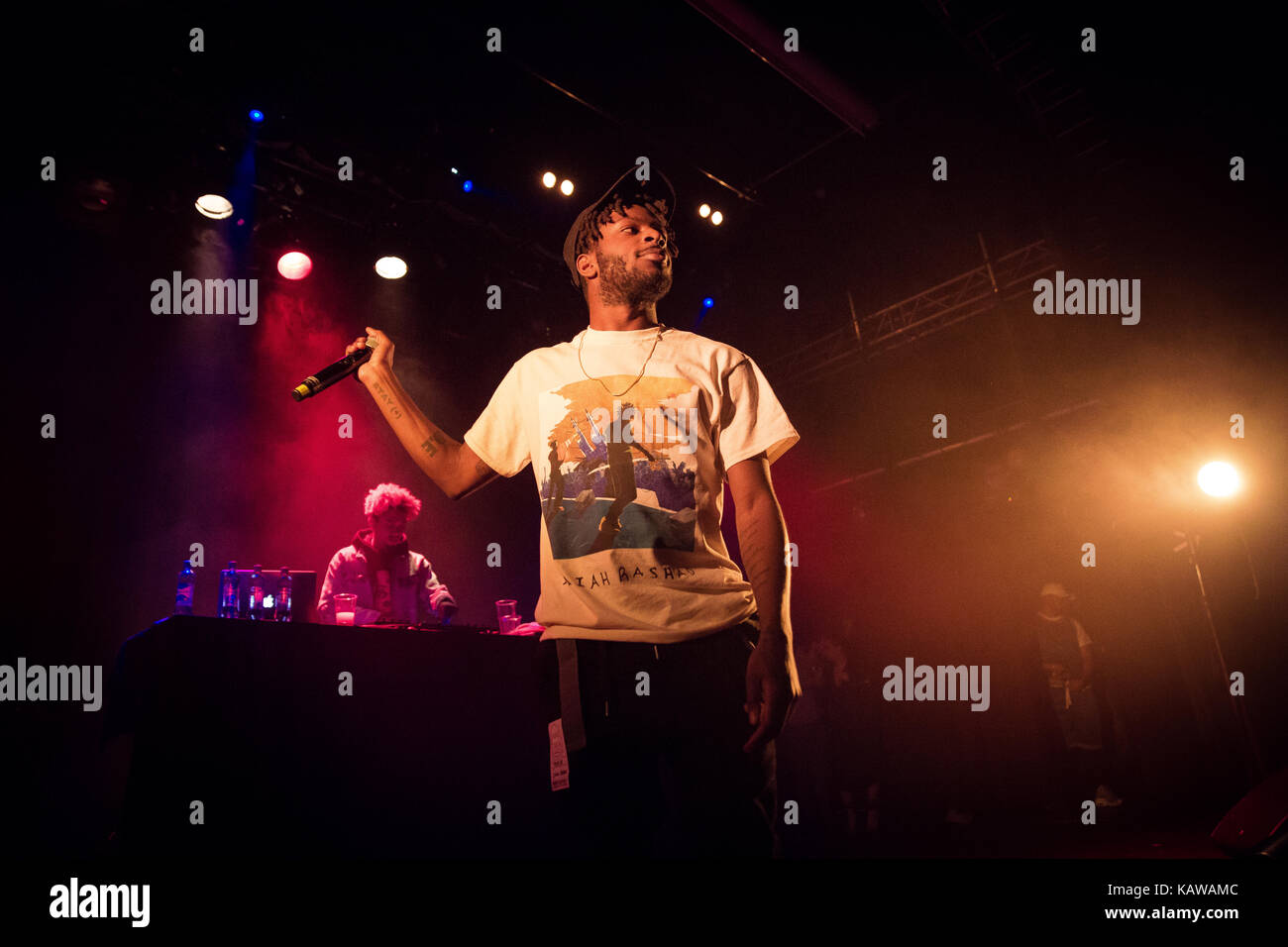 The American rapper and lyricist Isaiah Rashad performs a live concert ...