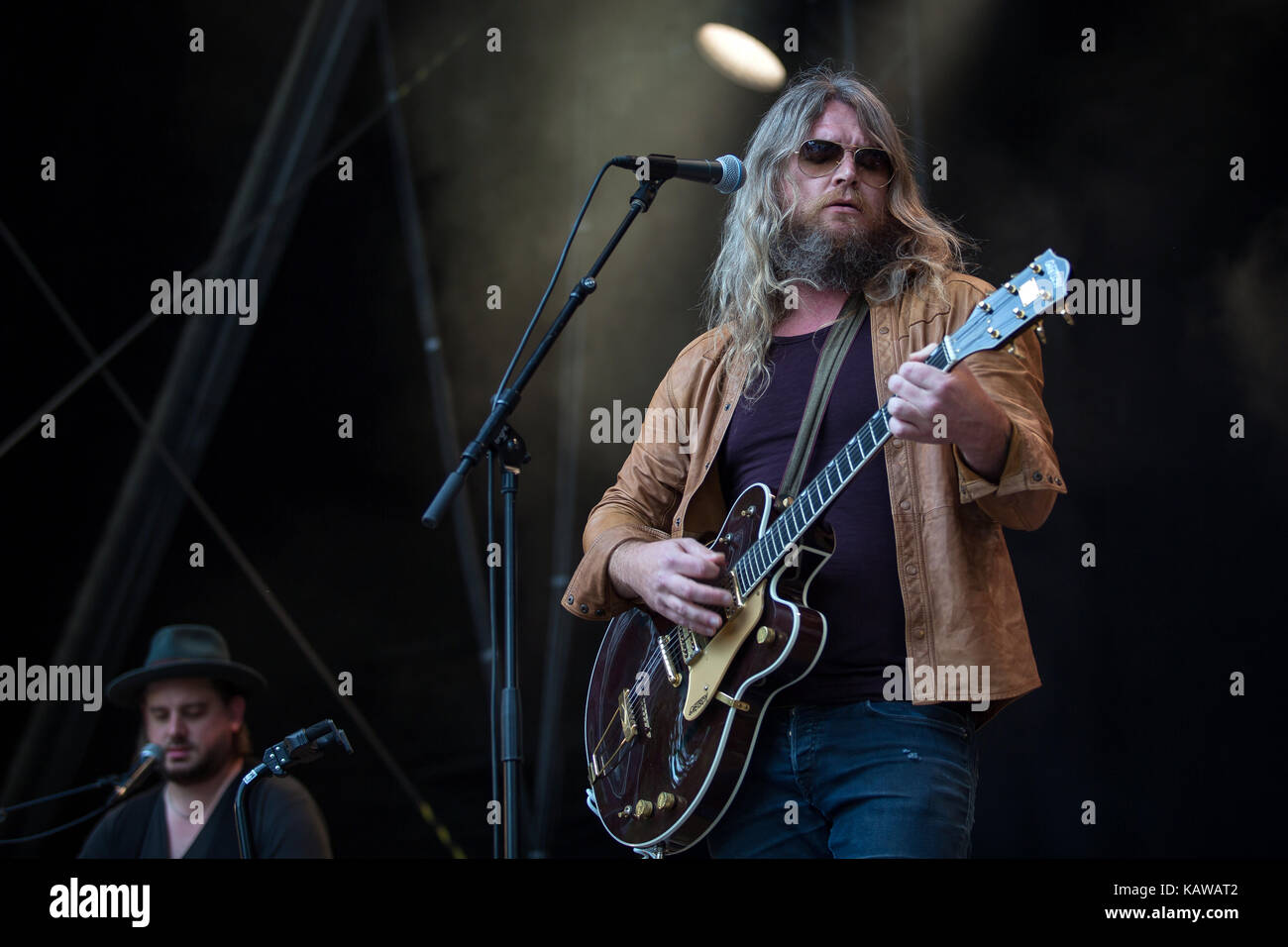 The American singer, songwriter and musician Israel Nash performs a ...