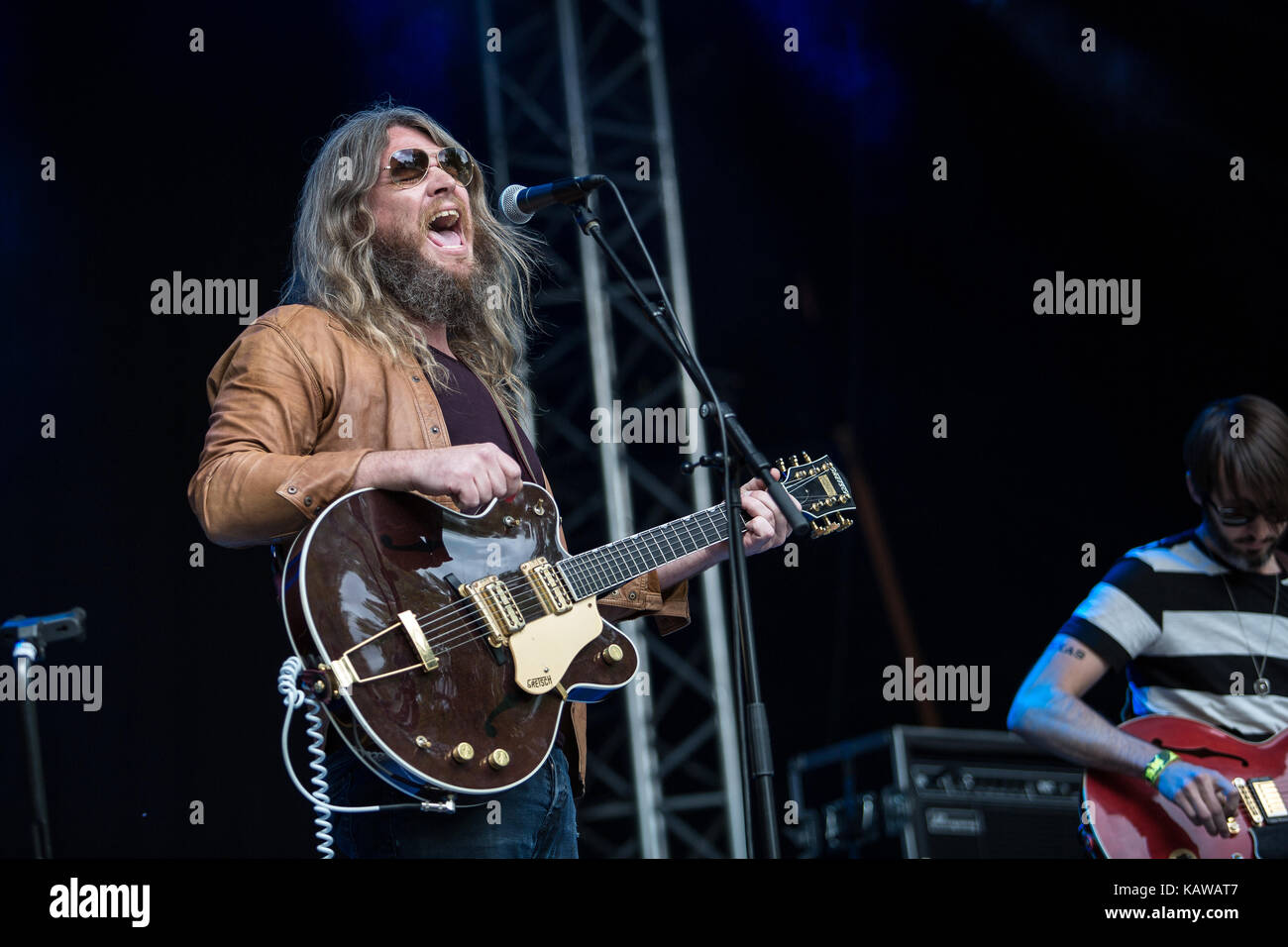 The American singer, songwriter and musician Israel Nash performs a ...