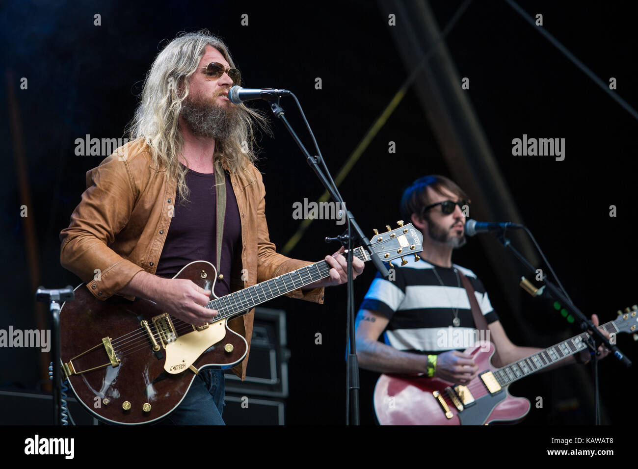 The American singer, songwriter and musician Israel Nash performs a ...