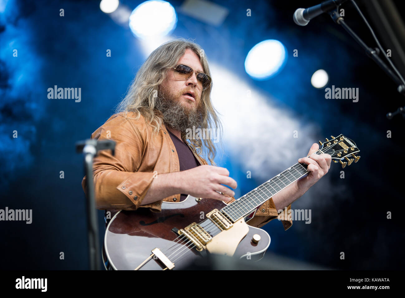 The American singer, songwriter and musician Israel Nash performs a ...