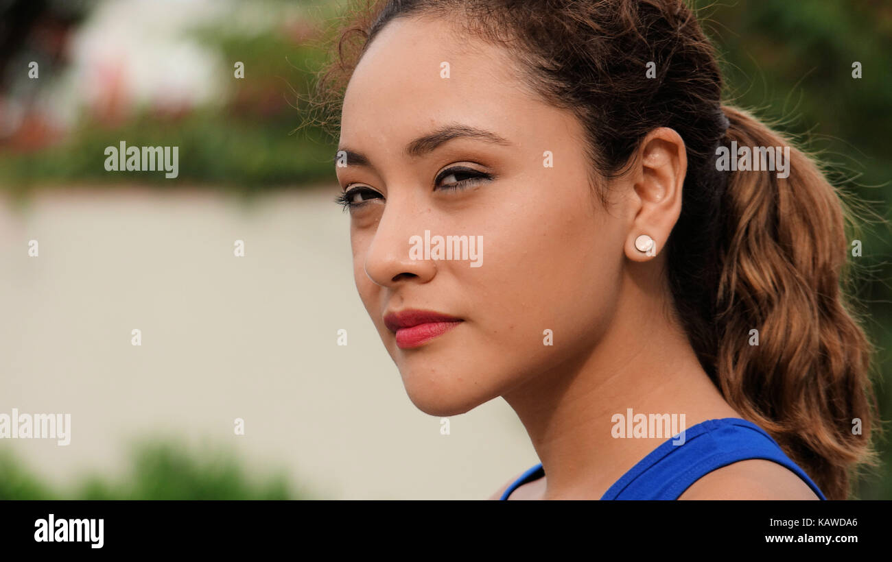 Beautiful Female And Anger Stock Photo - Alamy