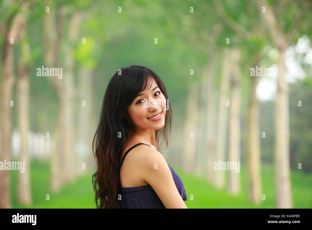 picture of one young pretty asian woman Stock Photo - Alamy