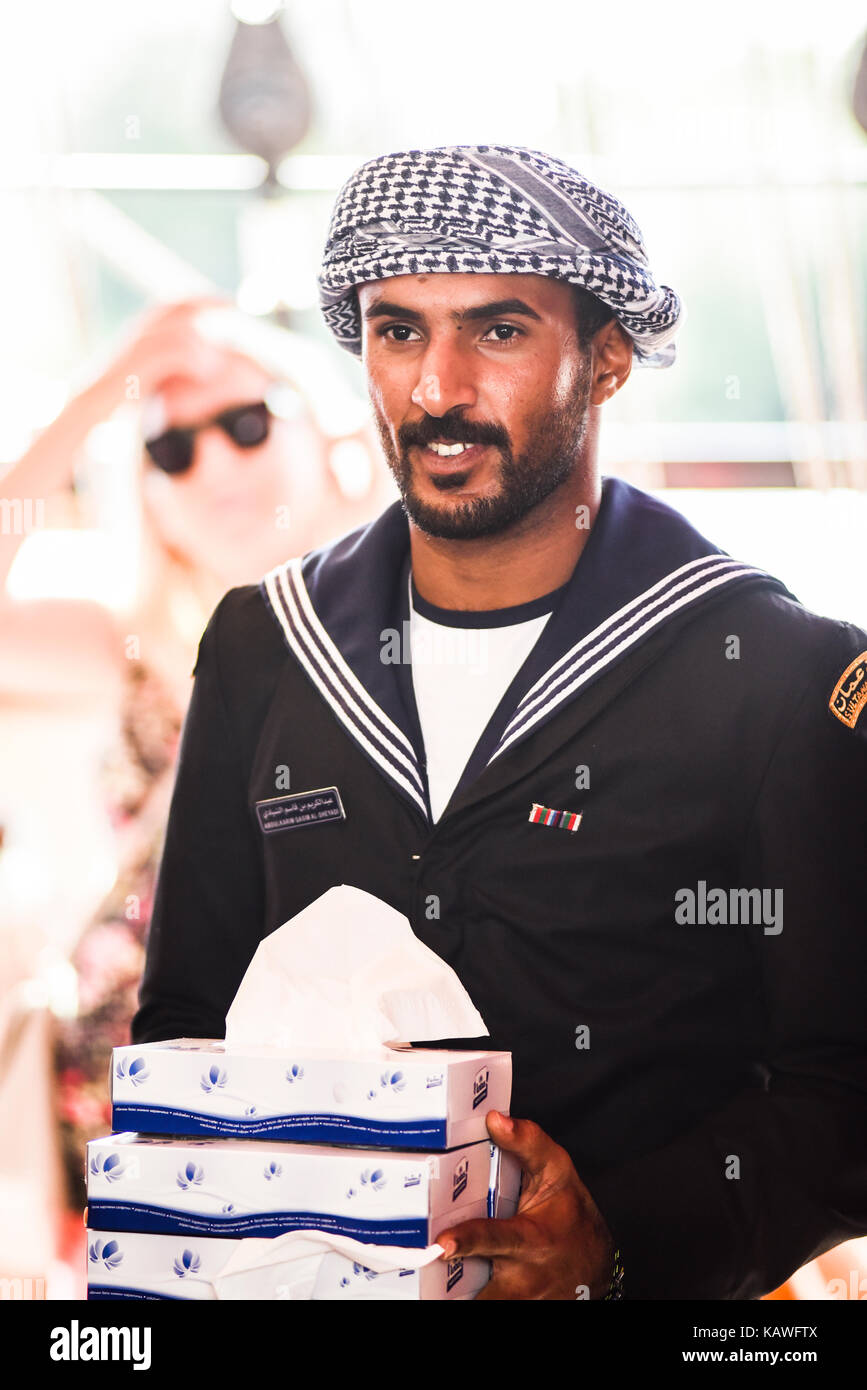 Szczecin, Poland, 6 august 2017: Shabab Oman II crew during a tour of ...