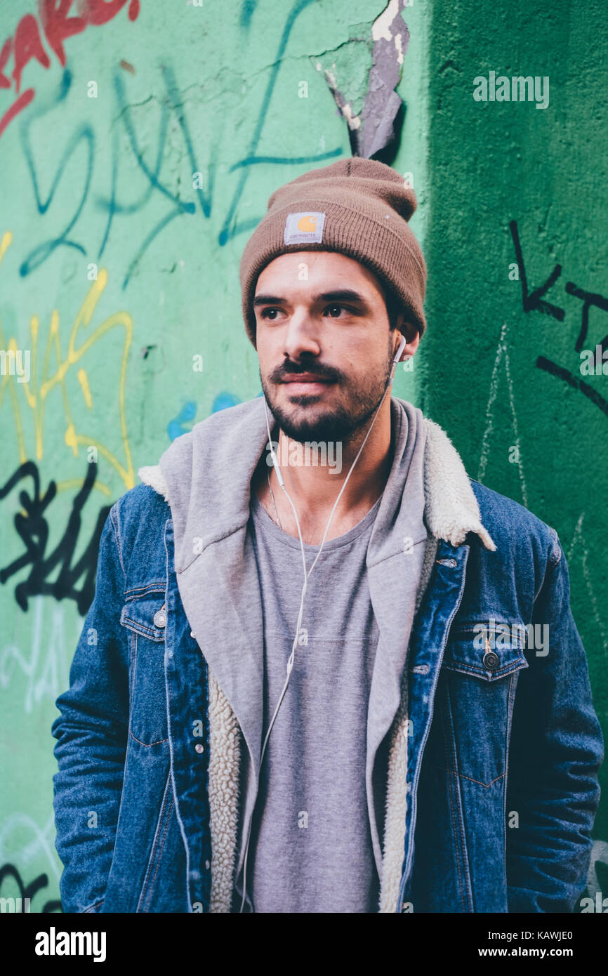 Stylish young man jacket hi-res stock photography and images - Alamy