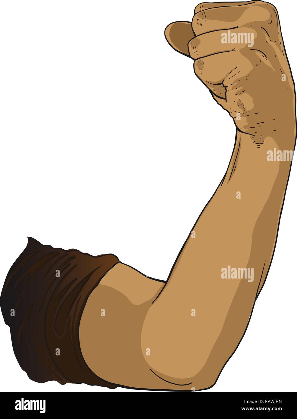 Gesture raised fist Stock Vector Image & Art - Alamy