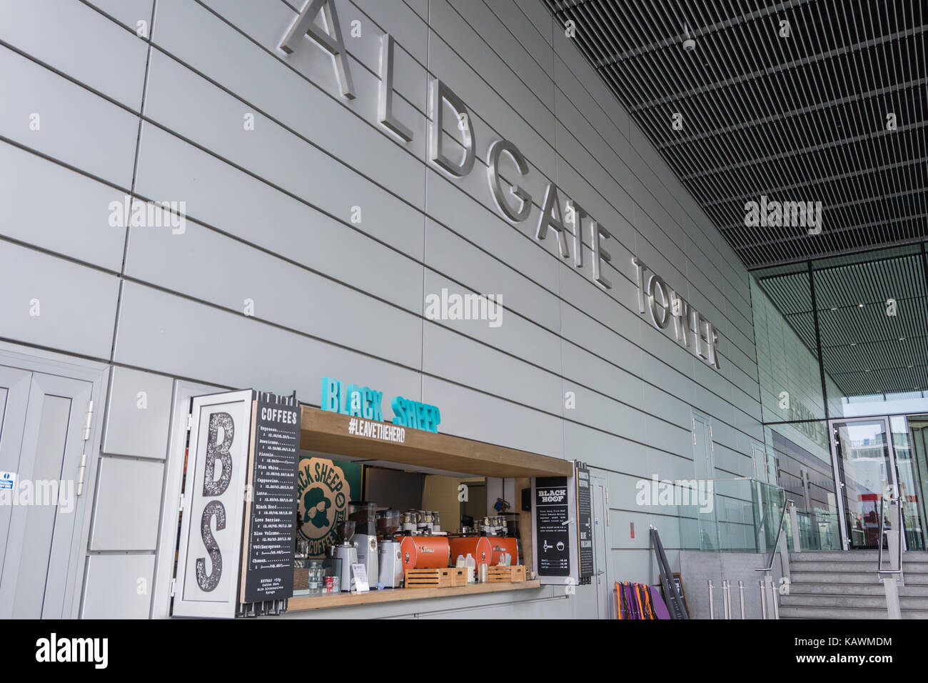 The Aldgate Tower building on Whitechapel High Street, Headquarters of ...